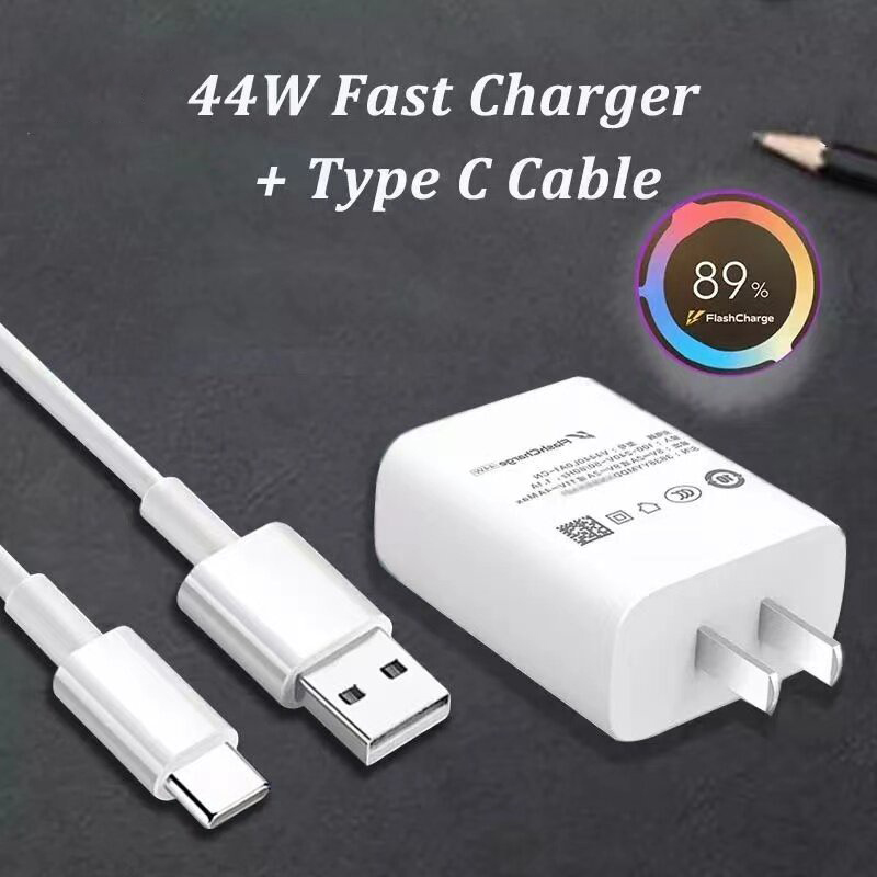 33W/44W Flash Charge Charger Type-C ชุดชาร์จ ชาร์จด่วน V20Pro V19 V23E ...