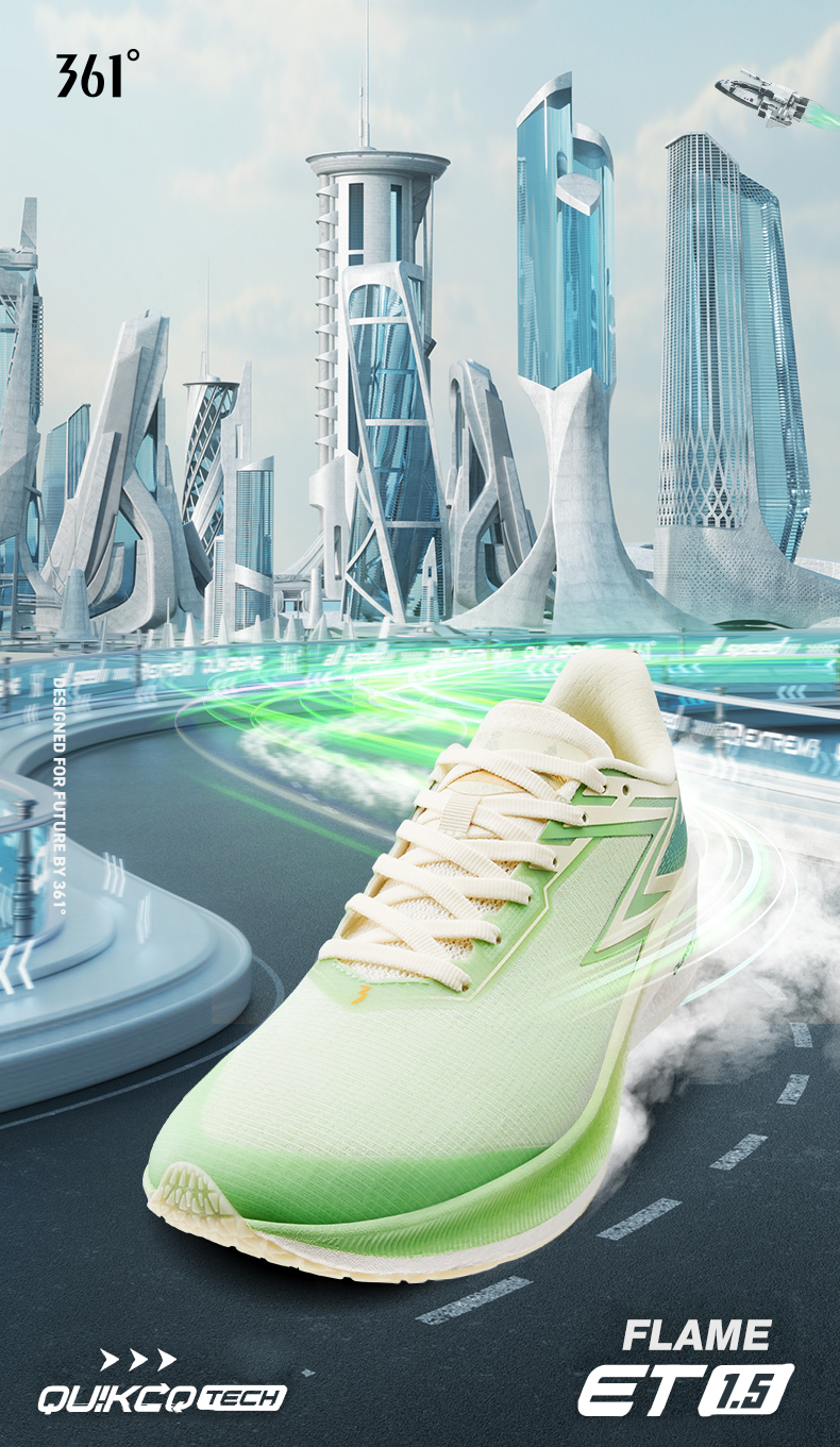 361 Degrees Flame Et 1.5 รองเท้าวิ่งชาย มาราธอนระดับมืออาชีพ 672332208F ...