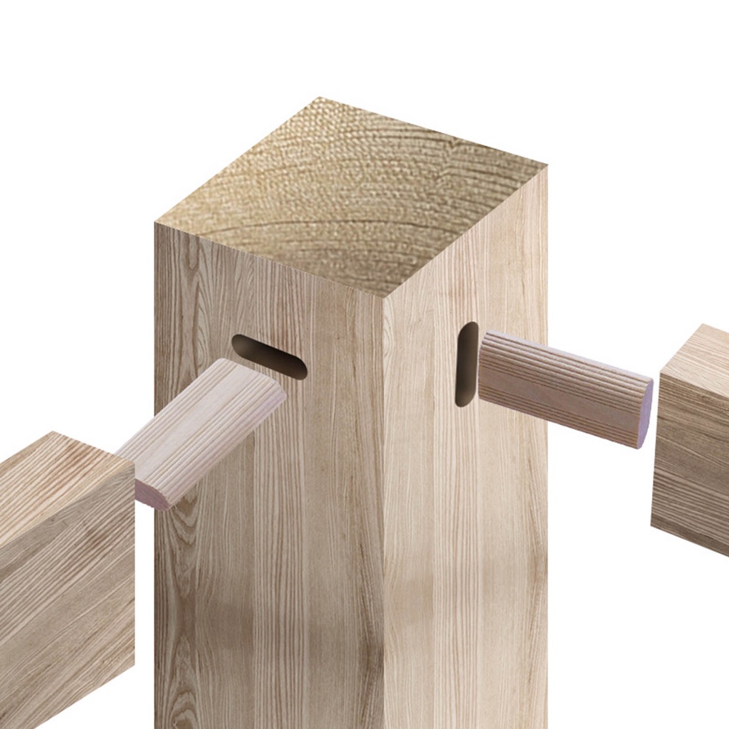 Maxpower 50Pcs Domino Tenon Beech Wood 8x40mm Loose Tenons งานไม้ ...