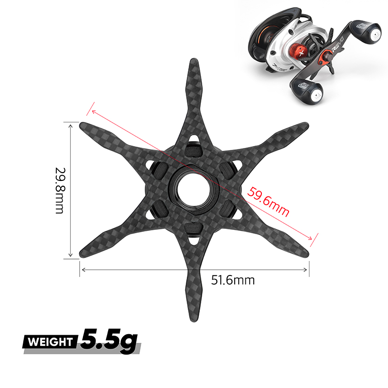 Gomexus Star Drag 60mm อุปกรณ์เสริมรอกตกปลา สําหรับ Abu Garcia Pro Max ...