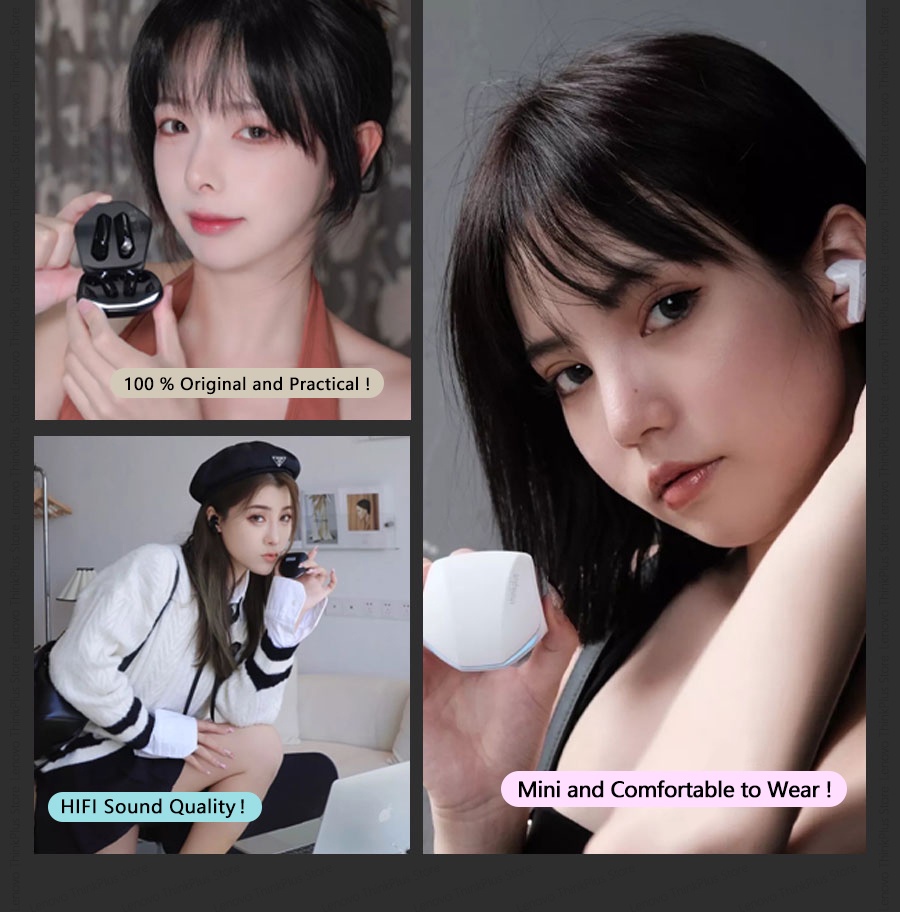 Lenovo GM2 Pro - หูฟัง tws หูฟังเกมมิ่ง Bluetooth 5.3,กันน้ำ, คุณภาพ ...