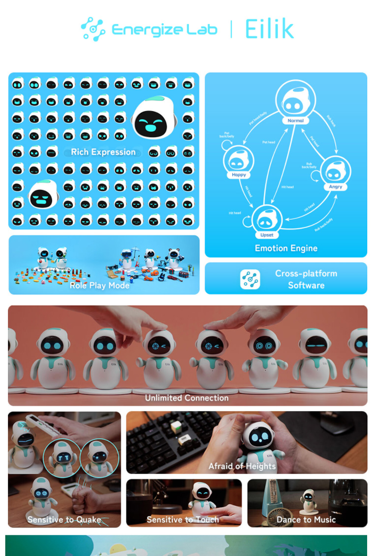 (พร้อมส่ง) Eilik Smart Robot A Little Companion Bot with Endless Fun ...