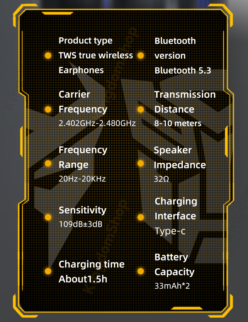 Transformers TF-T06 ชุดหูฟังบลูทูธไร้สาย HIFI ตัดเสียงรบกวน ความล่าช้าต่ํา พร้อมไมโครโฟน ...