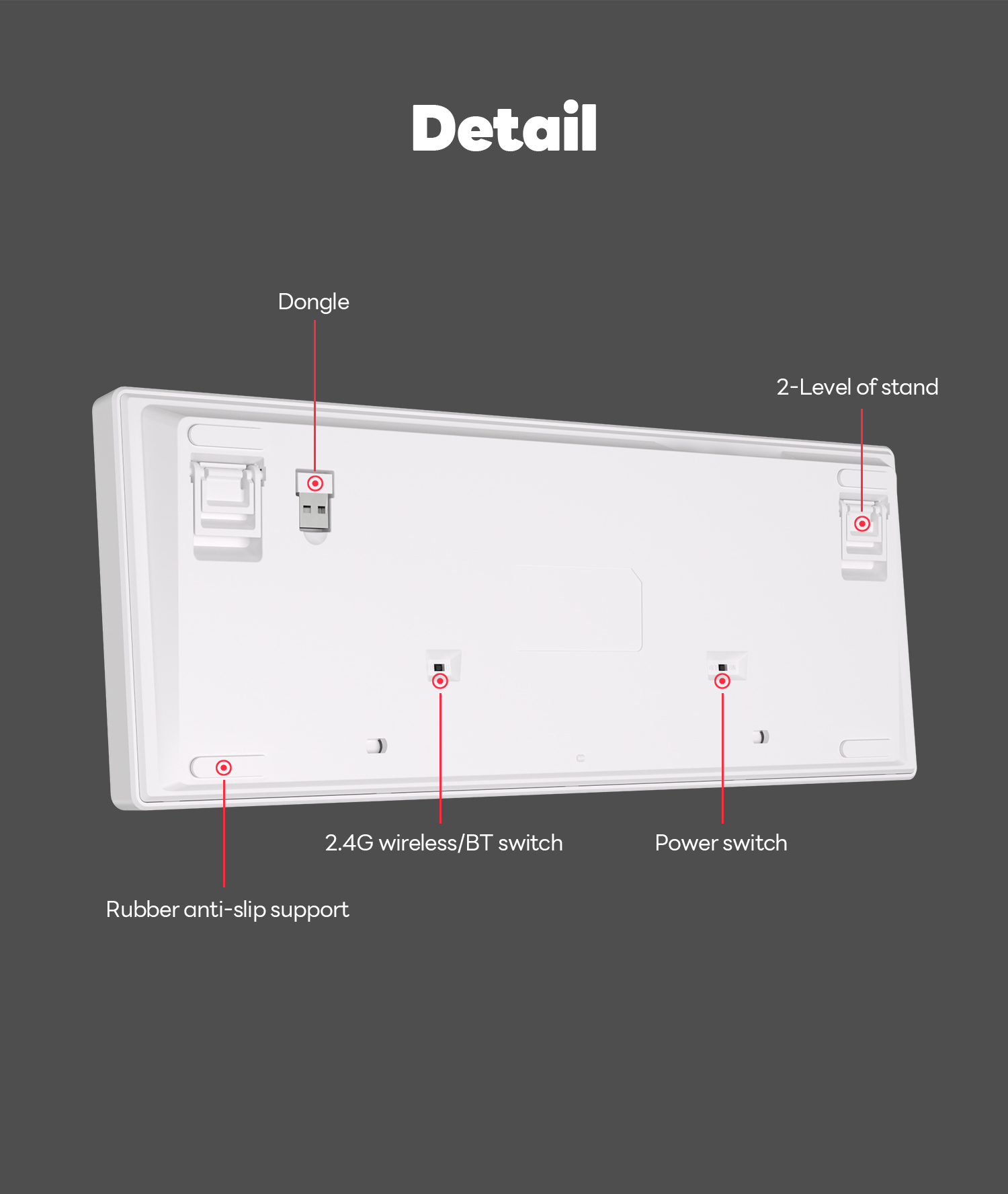 Royal Kludge RK89 Triple Mode BT5.0/2.4G/USB-C คีย์บอร์ดเกมมิ่ง ไร้สาย ...