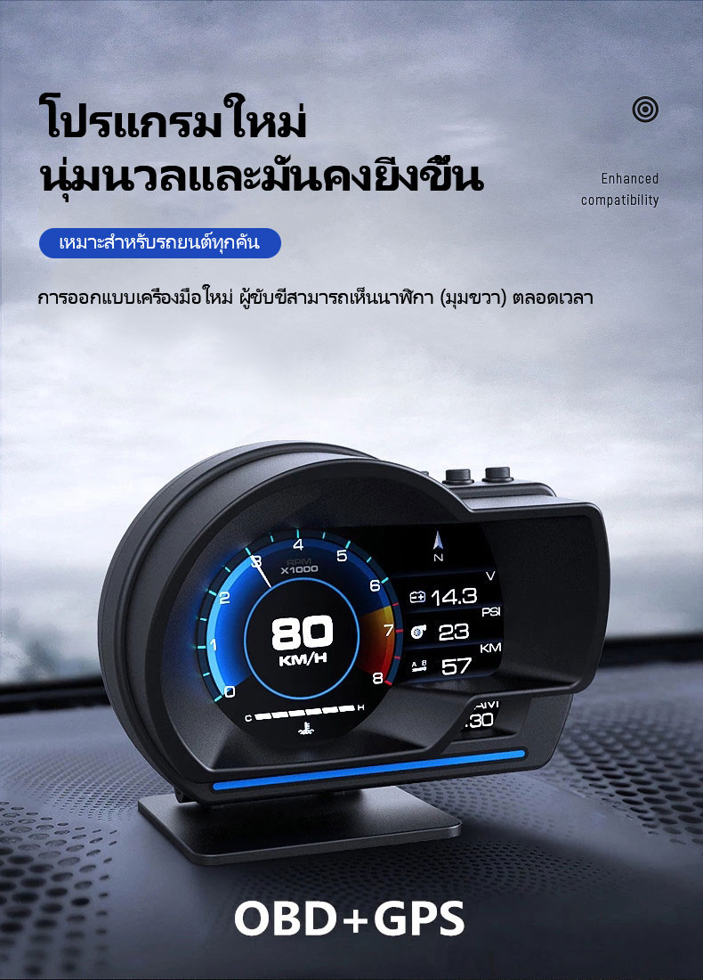 P6 pro OBD2+GPS สมาร์ทเกจ Smart Gauge Digital Meter/Display ของแท้เมนู ...