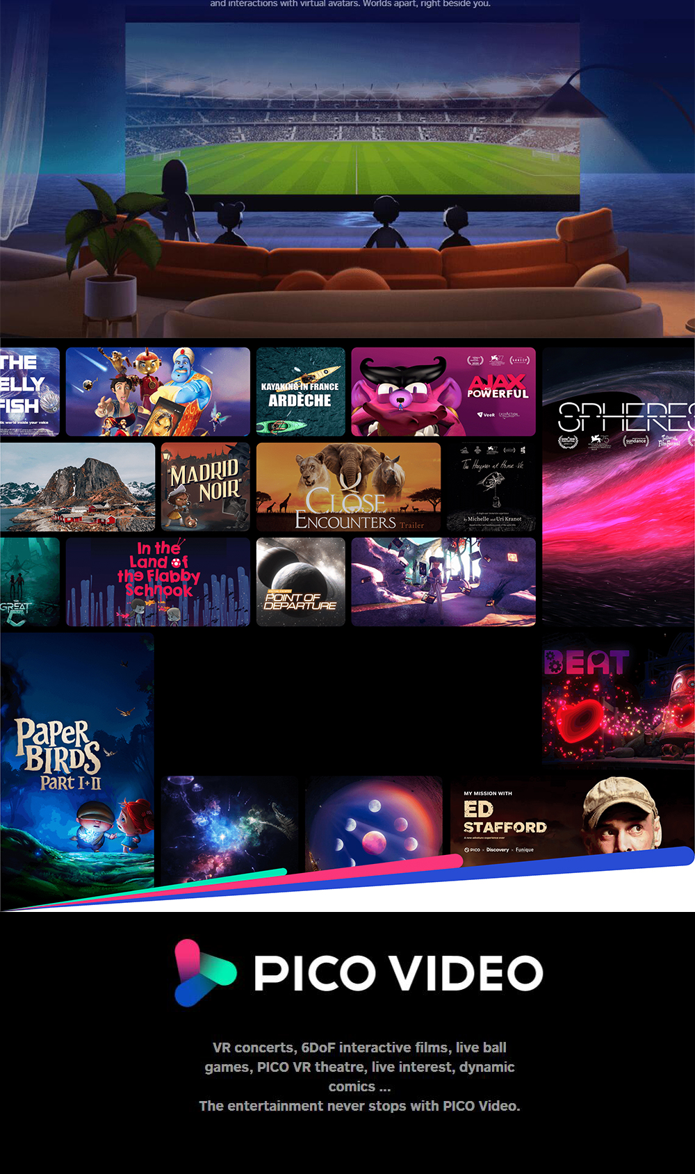 Pico 4 Pro VR แว่นตา All-in-one 8 + 512G รองรับ Eye Tracking Facial ...