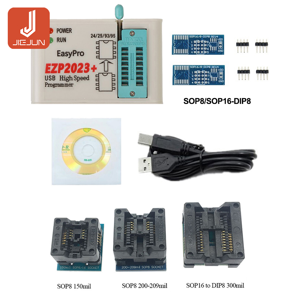 Ezp2023 โปรแกรมเมอร์ USB SPI ความเร็วสูง และอะแดปเตอร์ 12 ชิ้น รองรับ ...