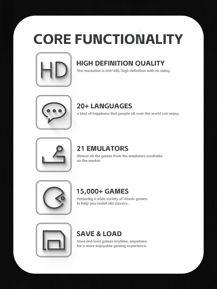 Data FROG M17 เครื่องเล่นเกมคอนโซล แบบมือถือ ขนาดเล็ก 4.3 นิ้ว แบบพกพา ...