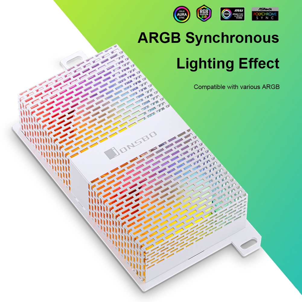 Jonsbo NF-1 หน่วยความจําคูลเลอร์ 5V/3PIN ARGB พัดลมคู่ 5020 DDR4 เสื้อ ...