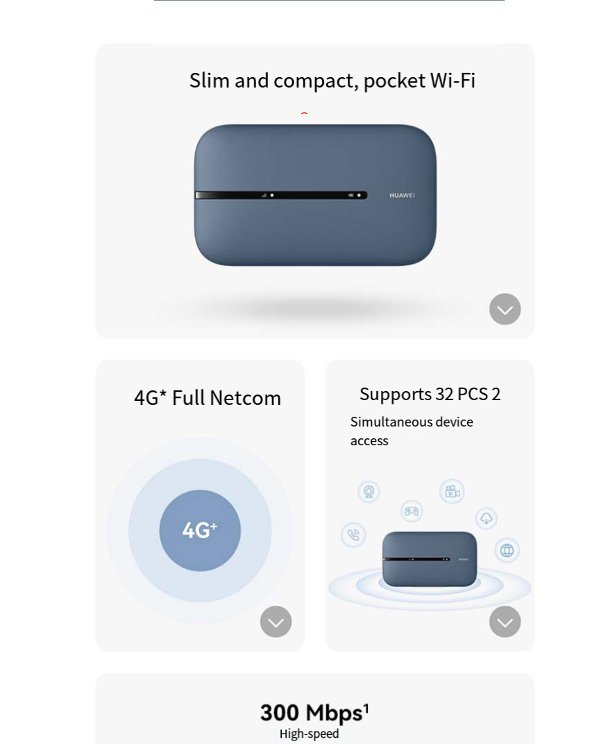 HUAWEI WiFi 3 Pro 4G 5G E5783-836 300Mbps ความเร็วสูง แบตเตอรี่ 3000mAh ...