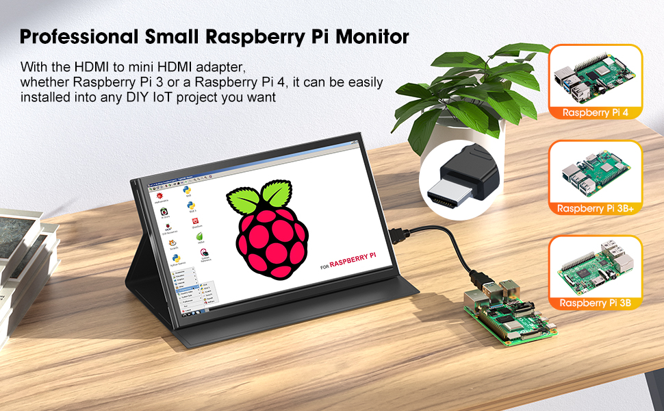 หน้าจอ Raspberry Pi 10 นิ้ว, 1024x600 IPS Capacitive Touchscreen ...