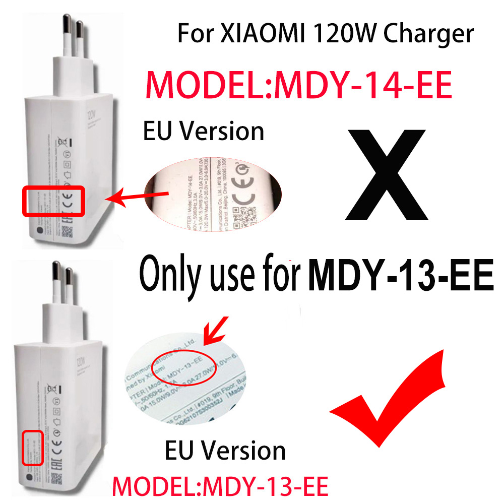 Xiaomi 120W ตัวป้องกันที่ชาร์จ สําหรับ Model MDY-13-EE Brown Soft Silicone charger Cover Set ...