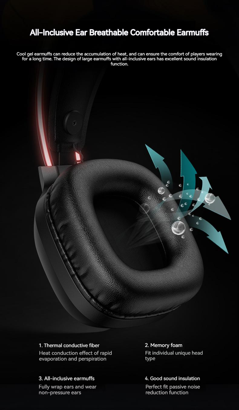 ONIKUMA X22 Gaming Headset RGB Light หูฟังเกมมิ่ง หูฟังคอม หูฟัง Stereo ...