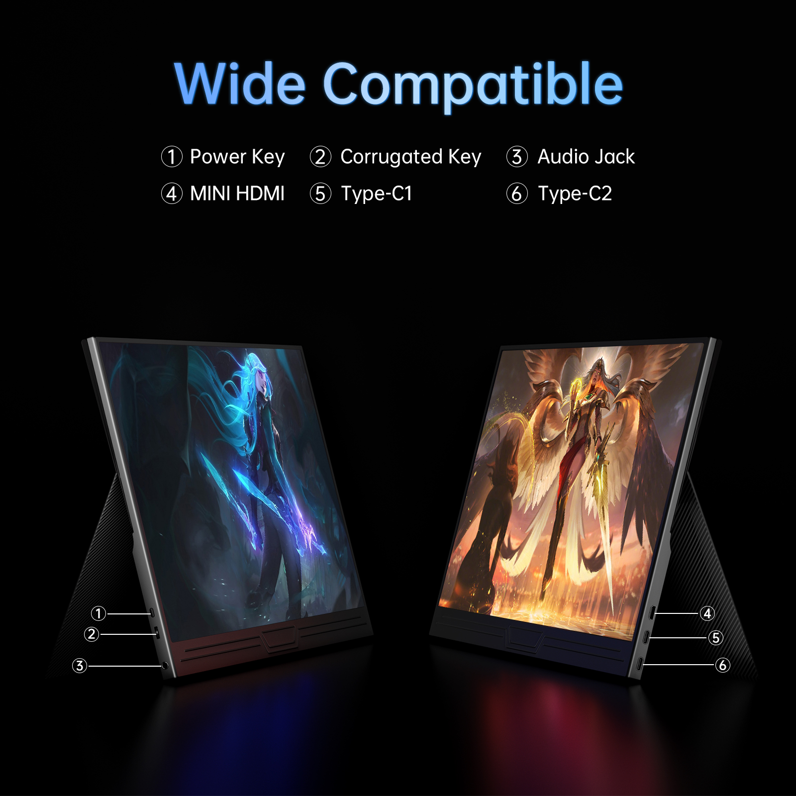 Beex 15.6 นิ้ว 144Hz มอนิเตอร์ แบบพกพา Full HD IPS 1080P IP พร้อมลําโพง ...