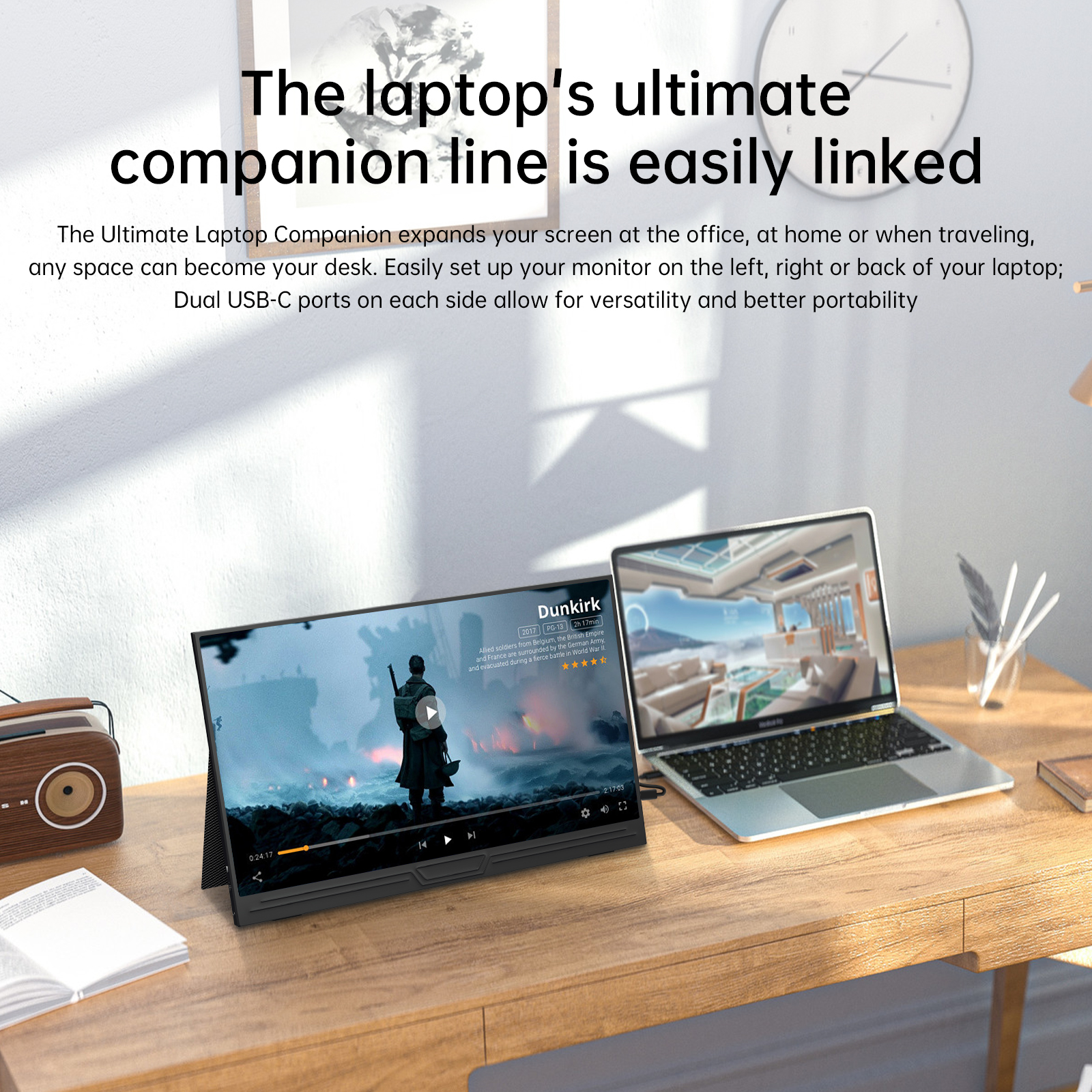 Beex 15.6 นิ้ว 144Hz มอนิเตอร์ แบบพกพา Full HD IPS 1080P IP พร้อมลําโพง ...