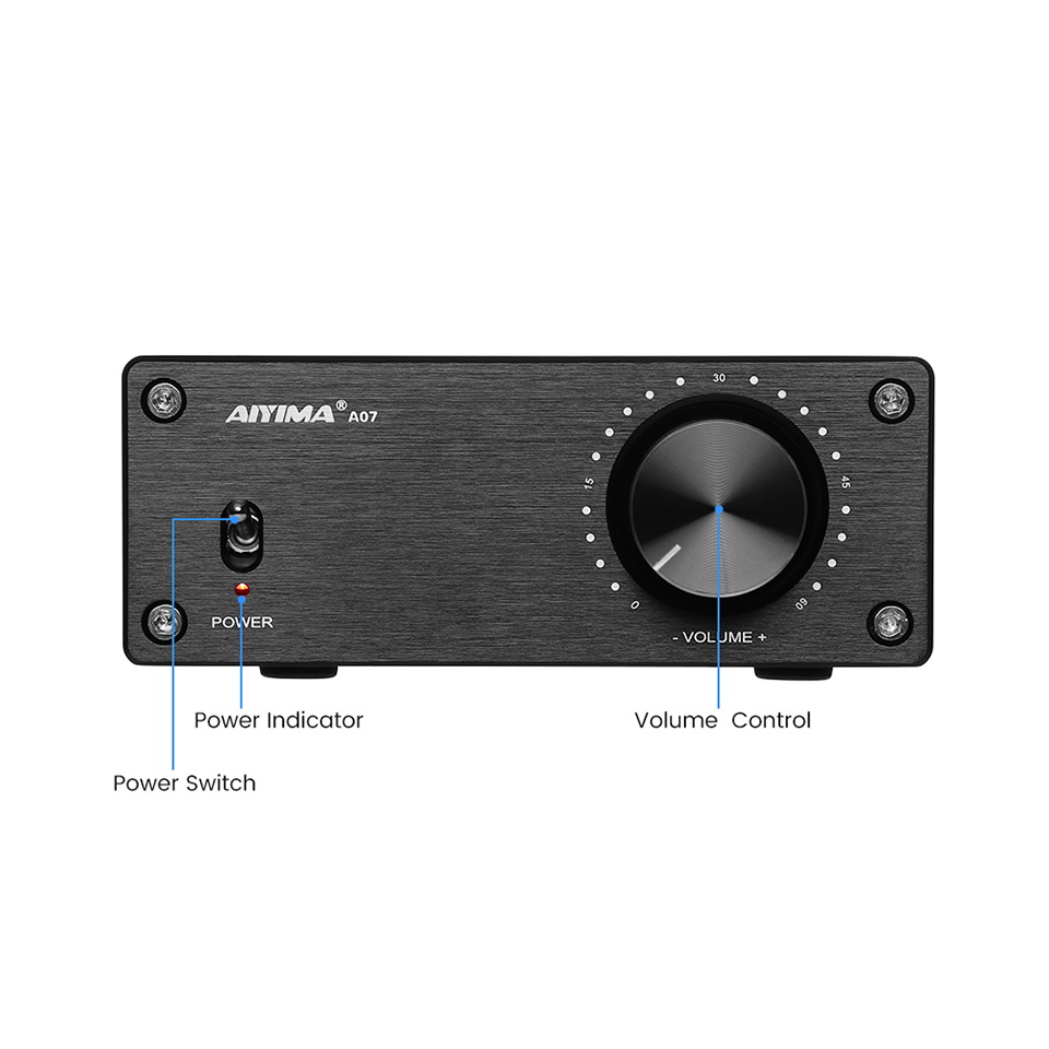 AIYIMA A07 TPA3255 Power Amplifier MIX 300Wx2 HiFi Class D Stereo ...