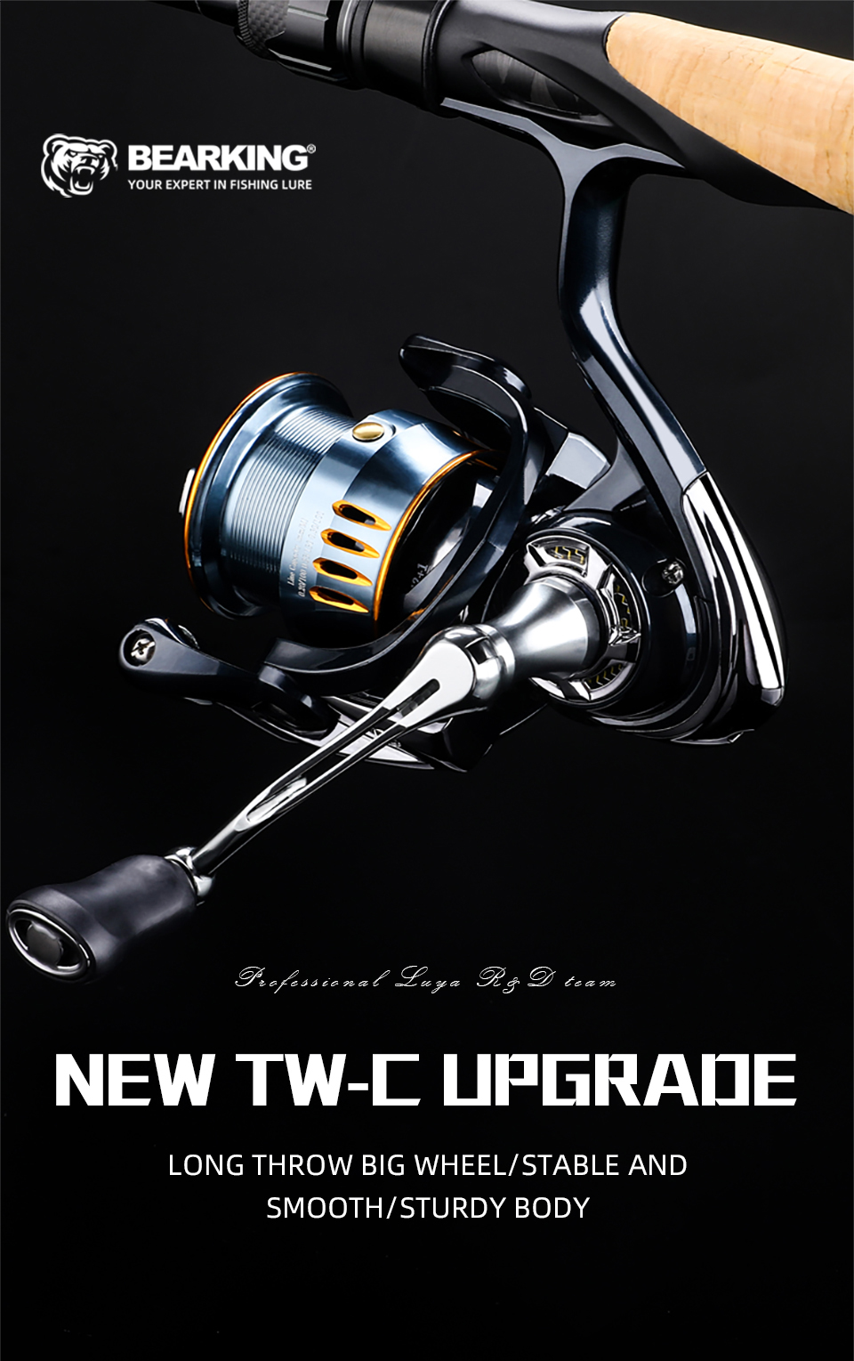 Bearking ยี่ห้อ TW-C Series แบริ่งสแตนเลส 5.5:1 รอกตกปลาระบบลาก 12Kg Max Power Spinning reel ตก ...
