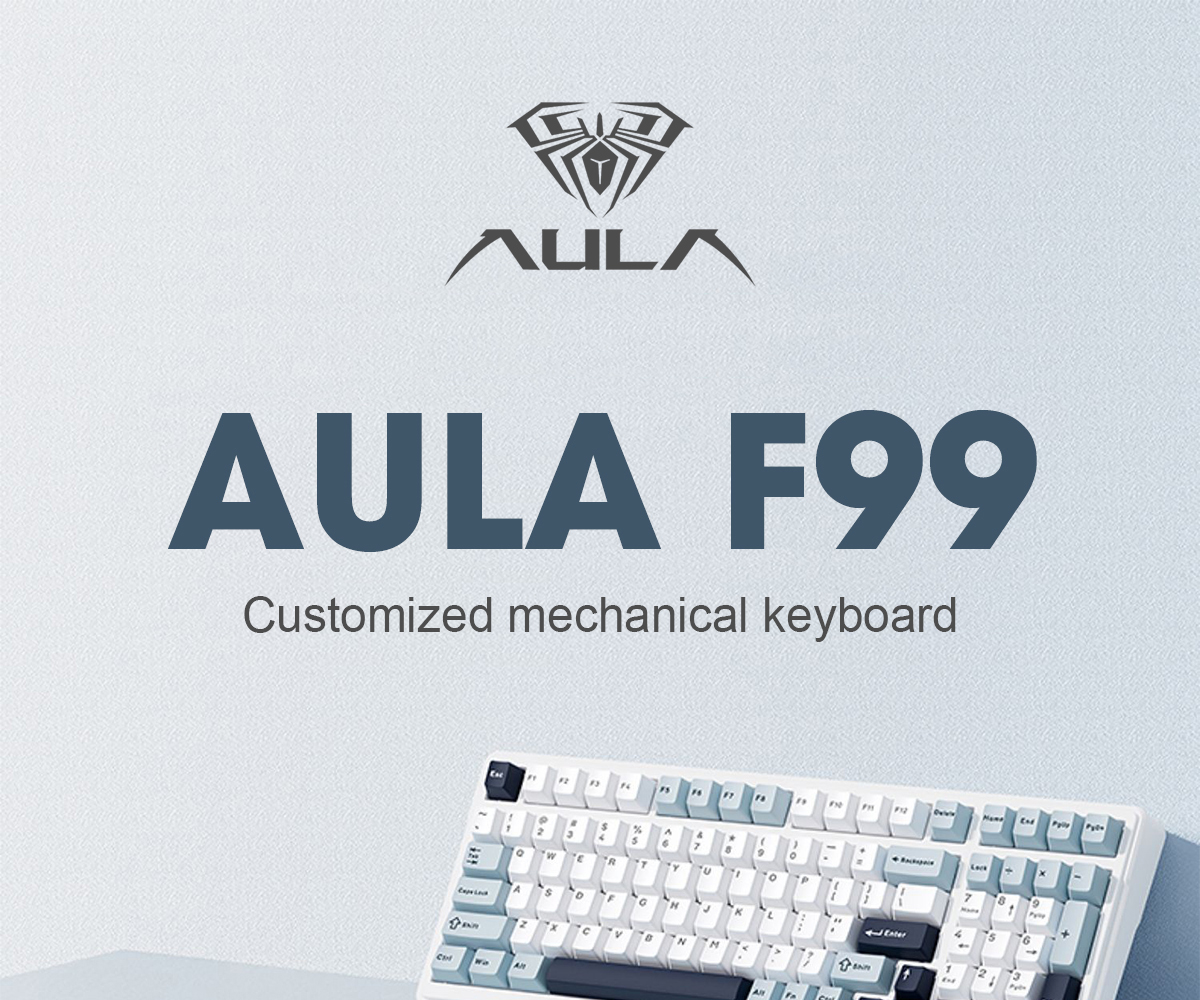 Aula F99 คีย์บอร์ด 99 คีย์ เชื่อมต่อปะเก็น 8000mAh รองรับการปรับแต่ง ...