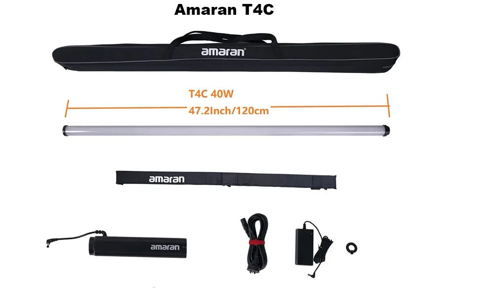 Aputure Amaran T2c T4c RGBWW หลอดไฟ LED 2500K~7500K RGB ปรับได้ พร้อมแอปควบคุม | Shopee Thailand
