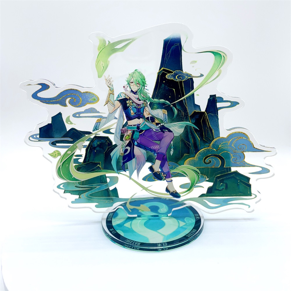 โมเดลฟิกเกอร์อะนิเมะ Genshin ใหม่ Baizhu kavh Kirara Wanderer รูปแบบ ...