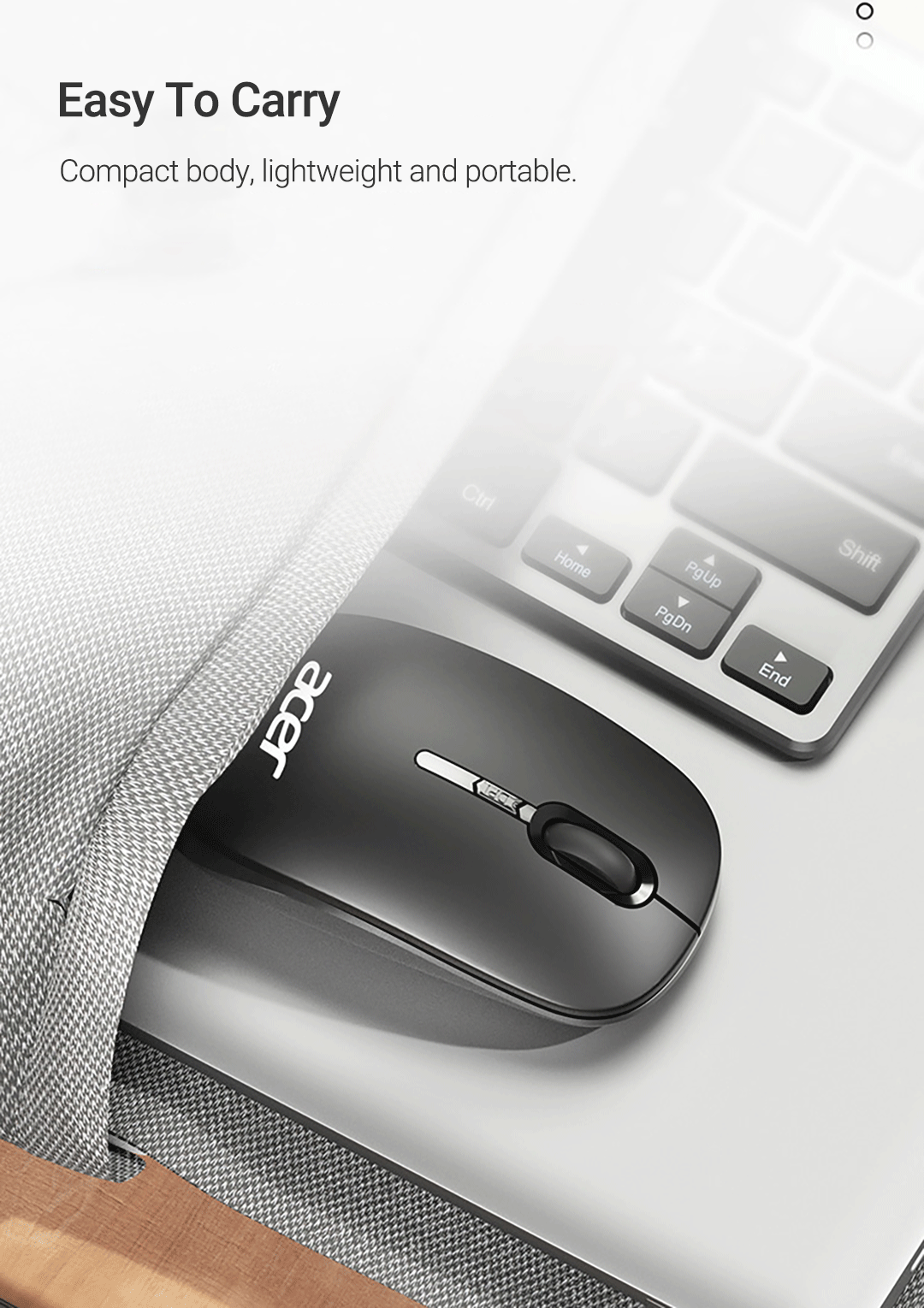 Acer M153 เมาส์ไร้สาย เมาส์ปิดเสียง การปรับ DPI สามระดับ การเชื่อมต่อไร้สาย 2.4G | Shopee Thailand