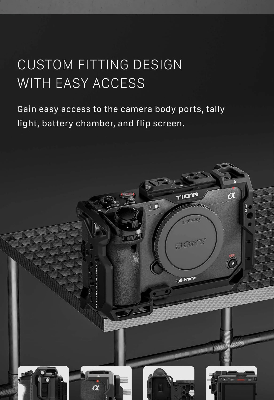 Tilta TA-T16-C-B กรงกล้อง แบบเต็ม น้ําหนักเบา สําหรับ Sony FX3 FX30 Pro FX3 FX30 | Shopee Thailand