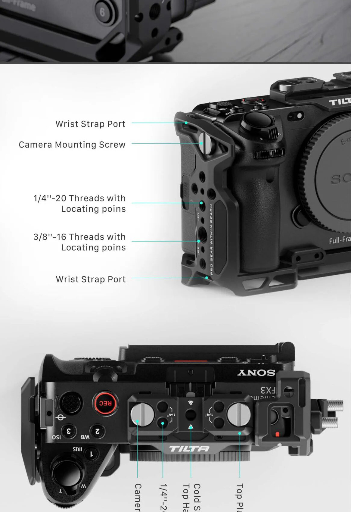 Tilta TA-T16-C-B กรงกล้อง แบบเต็ม น้ําหนักเบา สําหรับ Sony FX3 FX30 Pro FX3 FX30 | Shopee Thailand