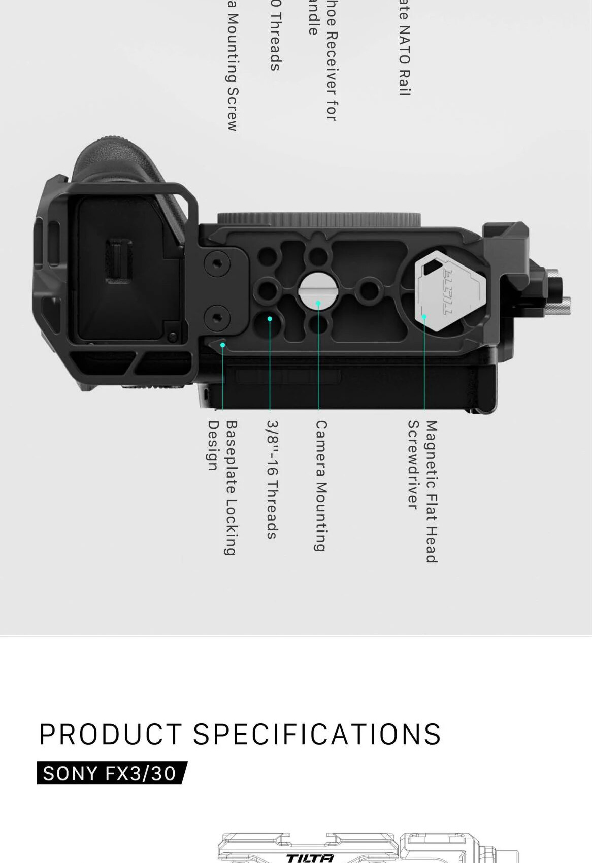 Tilta TA-T16-C-B กรงกล้อง แบบเต็ม น้ําหนักเบา สําหรับ Sony FX3 FX30 Pro FX3 FX30 | Shopee Thailand