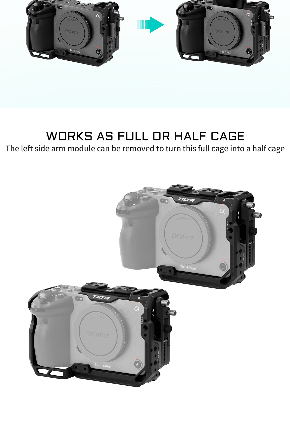 Tilta TA-T16-C-B กรงกล้อง แบบเต็ม น้ําหนักเบา สําหรับ Sony FX3 FX30 Pro FX3 FX30 | Shopee Thailand