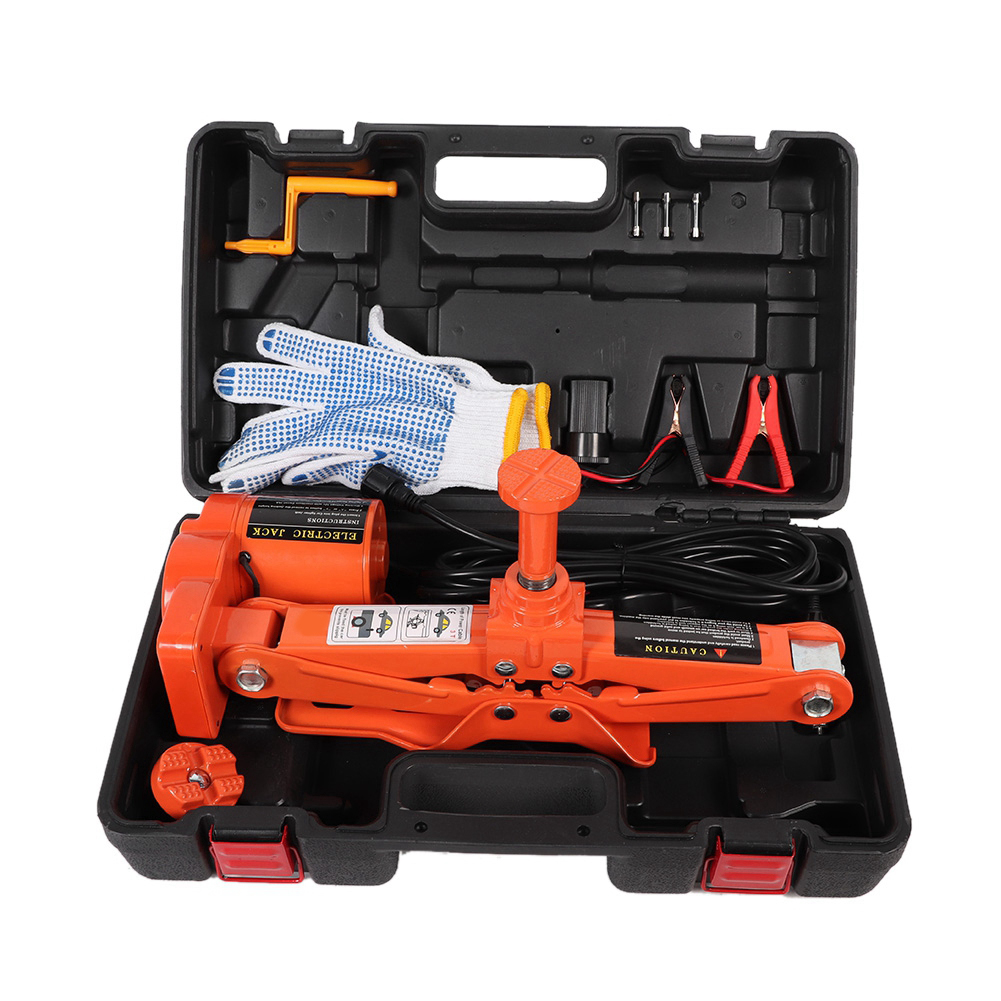 ALABAMAR 12V 3 Tons 42CM Electric Scissor Jack Inflatable Pump Vehicle ...