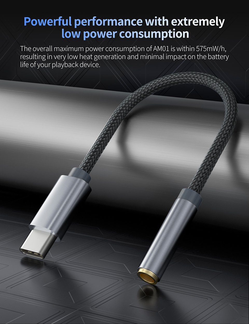 Kz AM01 อะแดปเตอร์ขยายเสียง Type-C เป็น 3.5 มม. 32bit 384kHz Hi-Fi DAC ...