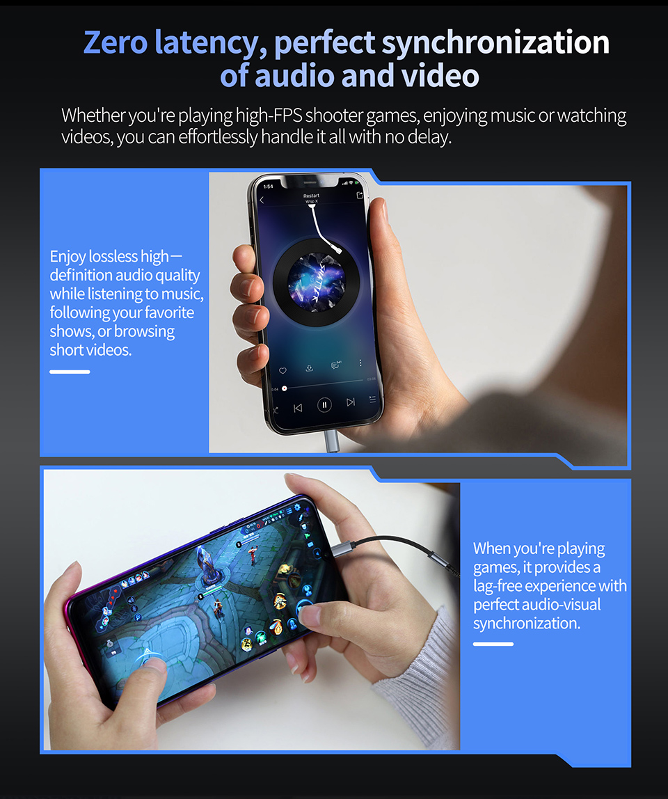 Kz AM01 อะแดปเตอร์ขยายเสียง Type-C เป็น 3.5 มม. 32bit 384kHz Hi-Fi DAC ...