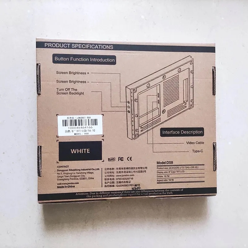 Jonsbo DS8 D31 D41 เคสหน้าจอ LCD ความละเอียดสูง 8 นิ้ว | Shopee Thailand