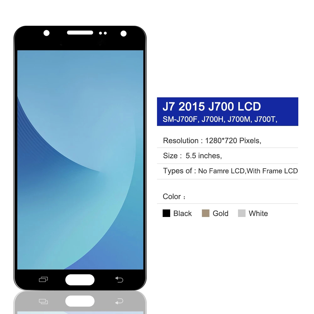 อะไหล่หน้าจอสัมผัสดิจิทัล LCD แบบเปลี่ยน สําหรับ Samsung Galaxy J7 2015 ...