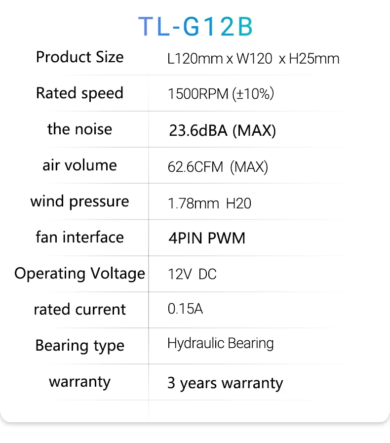 Thermalright TL-G12 พัดลมระบายความร้อนฮีทซิงค์ 4PIN PWM 120 มม. PC CPU แบบเปลี่ยน | Shopee Thailand