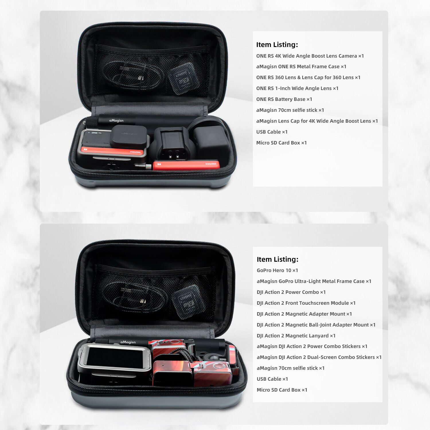 Amagisn กระเป๋าเคสใส่กล้อง สําหรับ DJI Action 4/3 | Shopee Thailand