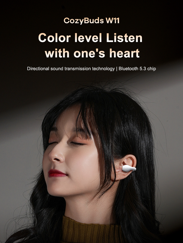 คุณได้รับ ของขวัญ 1 ชิ้น，สายซิลิโคนสำหรับมัดรวมสายชาร์จ，REMAX CozyBuds W11 Bluetooth 5.3 หูฟัง ...