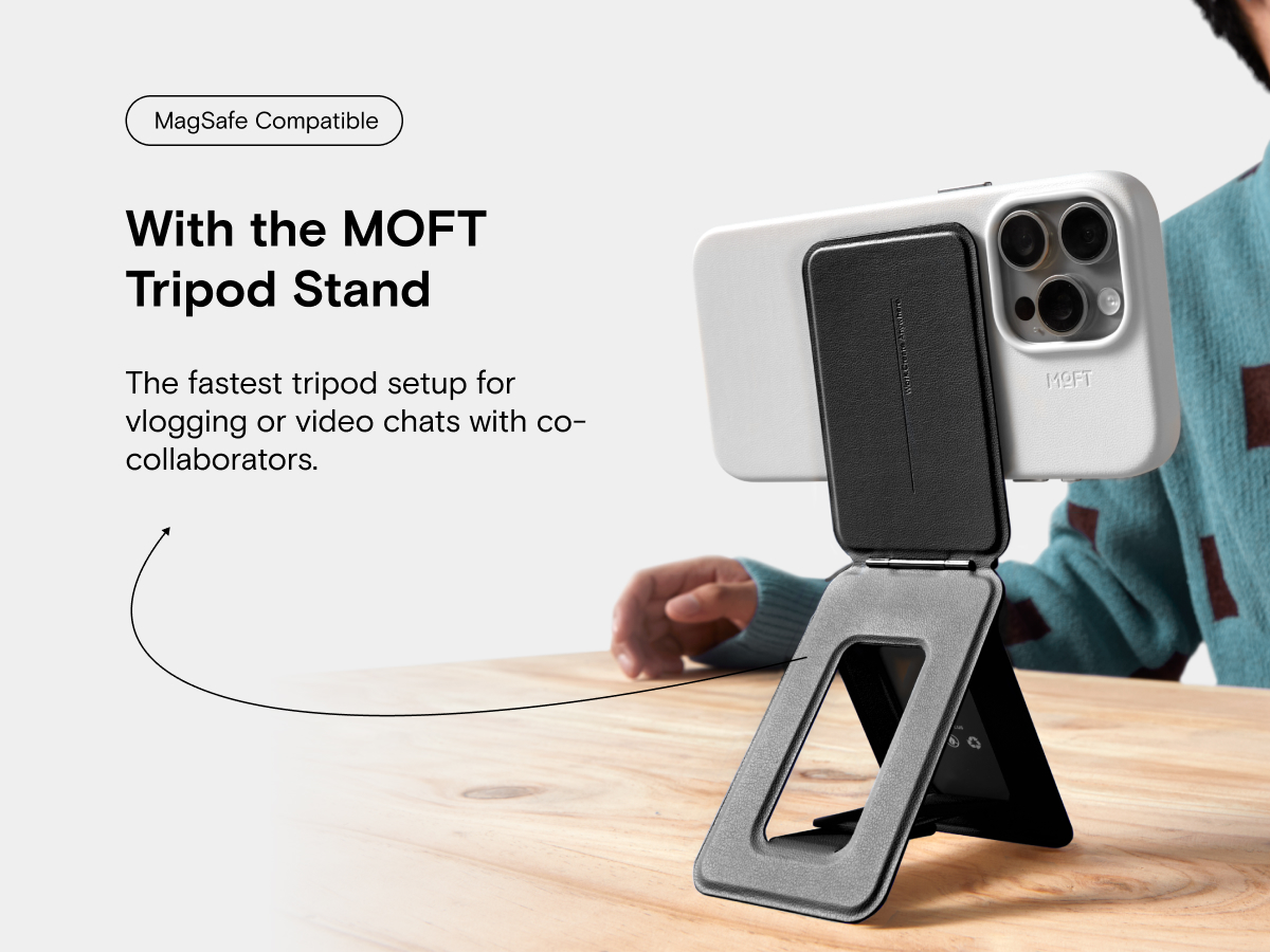 MOFT Snap Phone Case MOVAS™ for iPhone 15 Series- Magnetic Compatible，Vegan Leather For iPhone ...