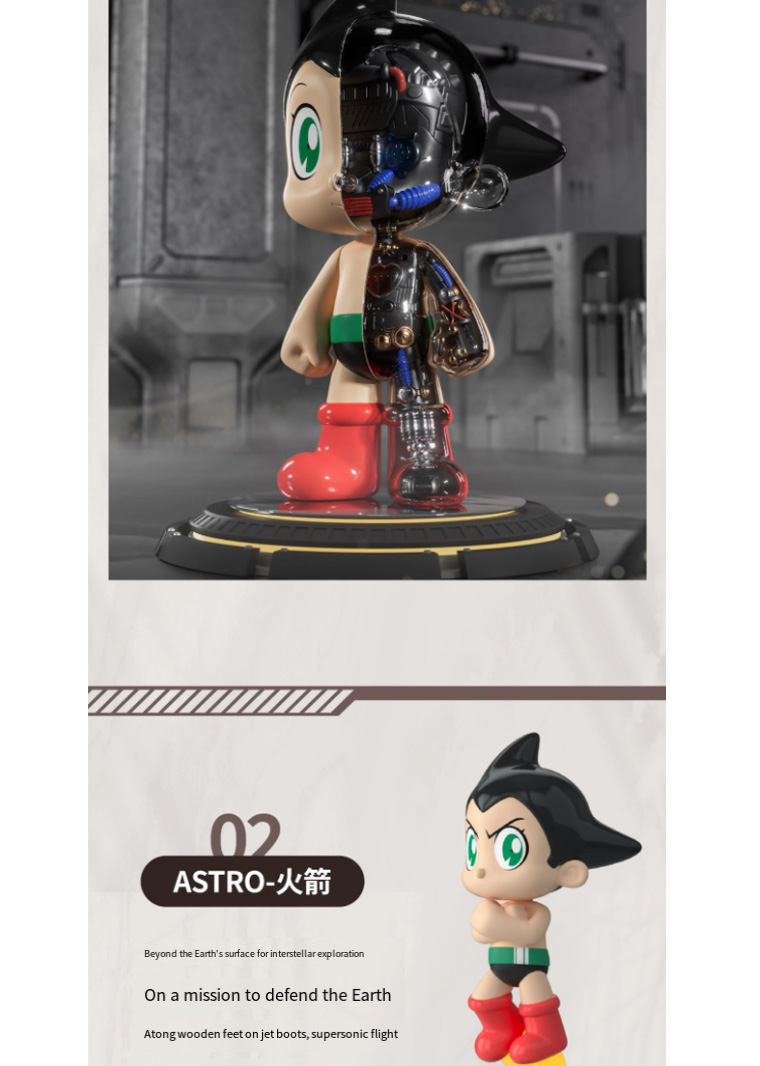 Goho Astro แขนเหล็ก Astro Boy Earth Little Hero Blind Box Tide Play ...