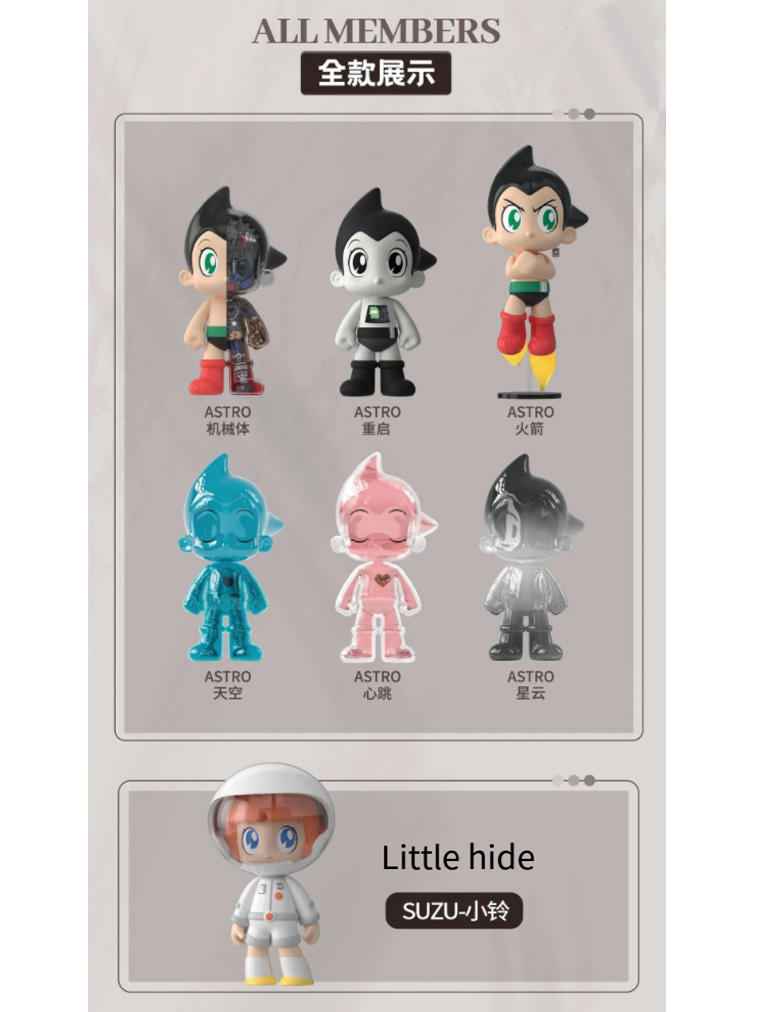 Goho Astro แขนเหล็ก Astro Boy Earth Little Hero Blind Box Tide Play ...