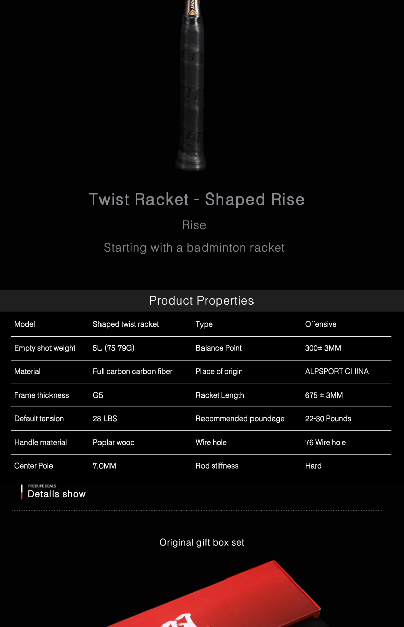 ALP V5 PRO 5U 72g Ultralight G5 100% คาร์บอนไฟเบอร์ไม้แบดมินตันพร้อม ...