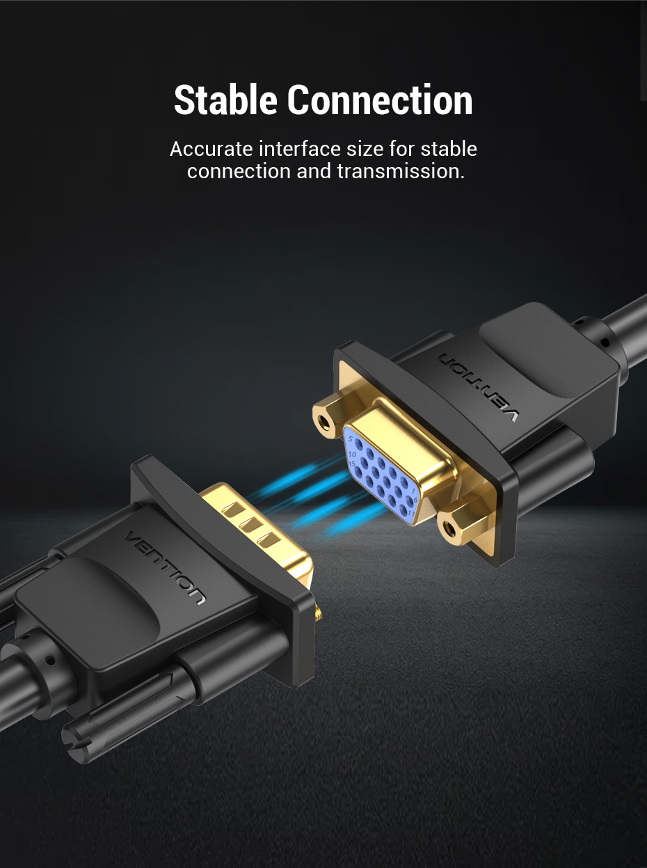 Vention VGA to VGA Extension Cable VGA Male to Female 1080p 15pin for ...