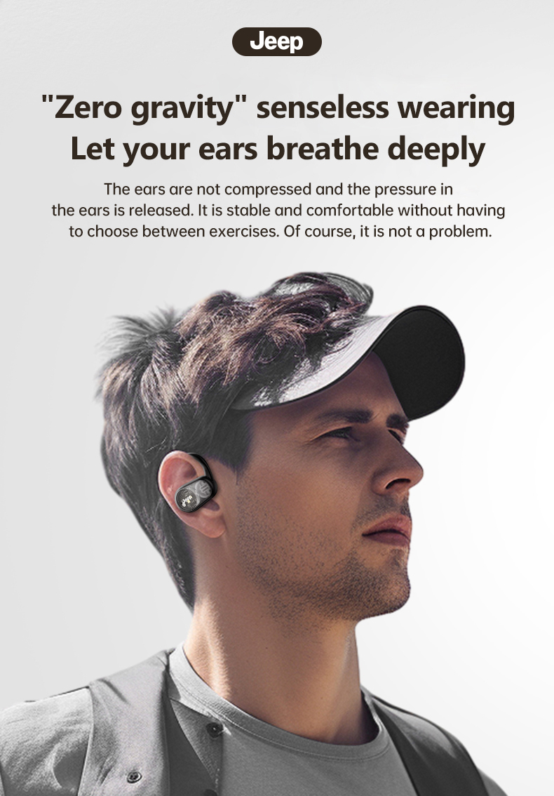 Jeep EC016 OWS หูฟังบลูทูธไร้สาย หูฟังออกกําลังกาย กันน้ำ คุณภาพเสียงดี ตัดเสียงรบกวน หูฟัง ...