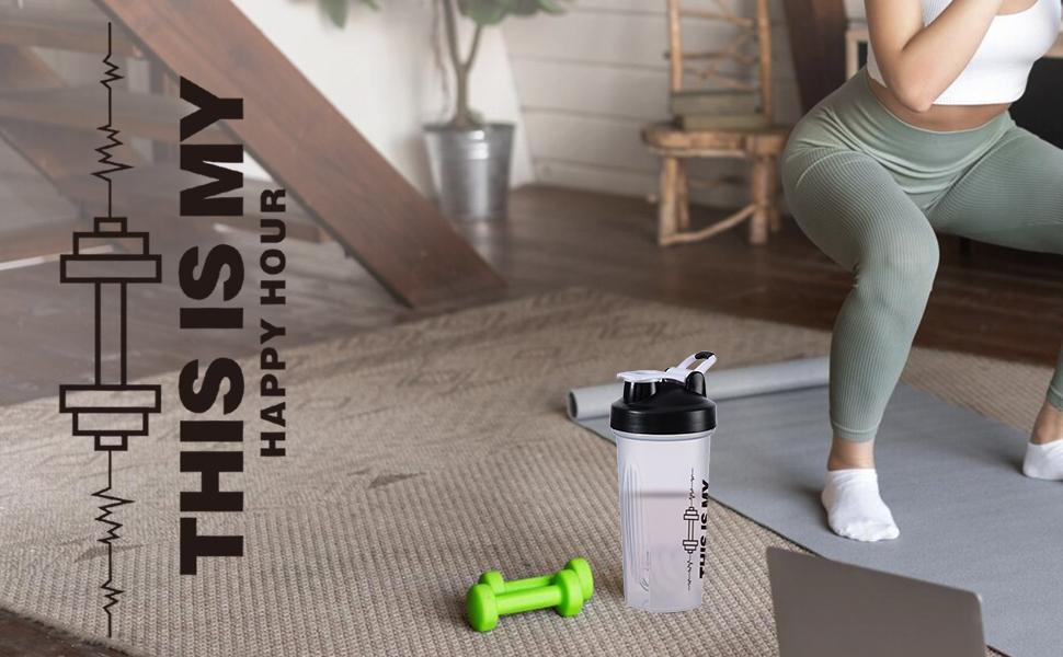 GEMFUL 600ML ขวดเครื่องปั่นโปรตีนผสม BPA-Free Leak Proof Blender ...