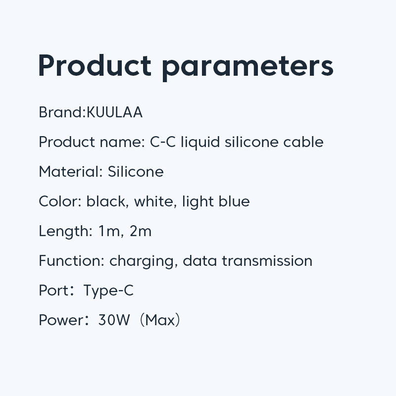 Kuulaa MFI C-C 60w Usb Type C เป็นสายเคเบิล 60w Pd Qc 4.0 ชาร์จเร็ว Usb ...