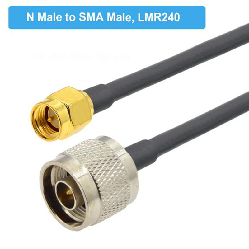 สายเคเบิลเชื่อมต่อ LMR240 N Male to SMA Male Plug Connector 50-4 ...
