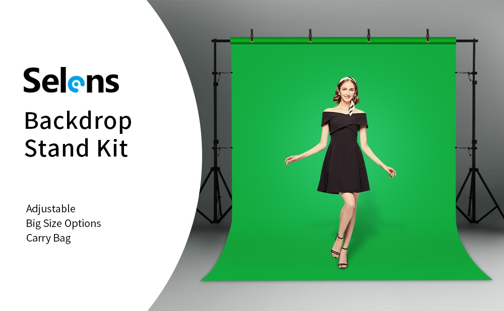 Selens ขาตั้งฉากหลังสำหรับถ่ายภาพ 2M x 2M เมตร โครงฉากถ่ายภาพฉากถ่ายภาพ ...