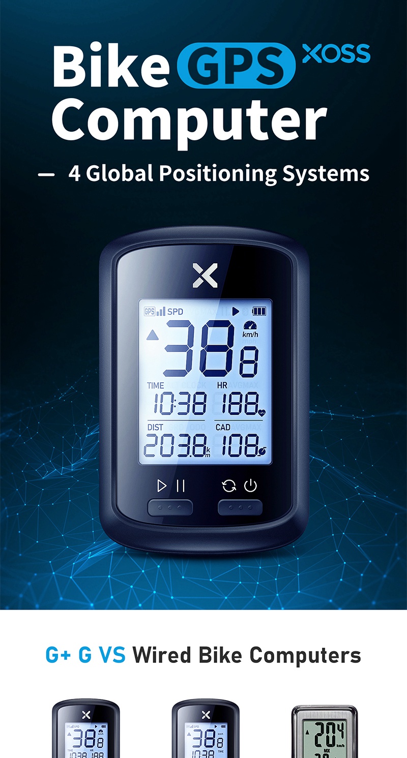 Xoss G+ G Plus ANT+ เครื่องวัดความเร็ว GPS ไร้สาย บลูทูธ กันน้ํา ...
