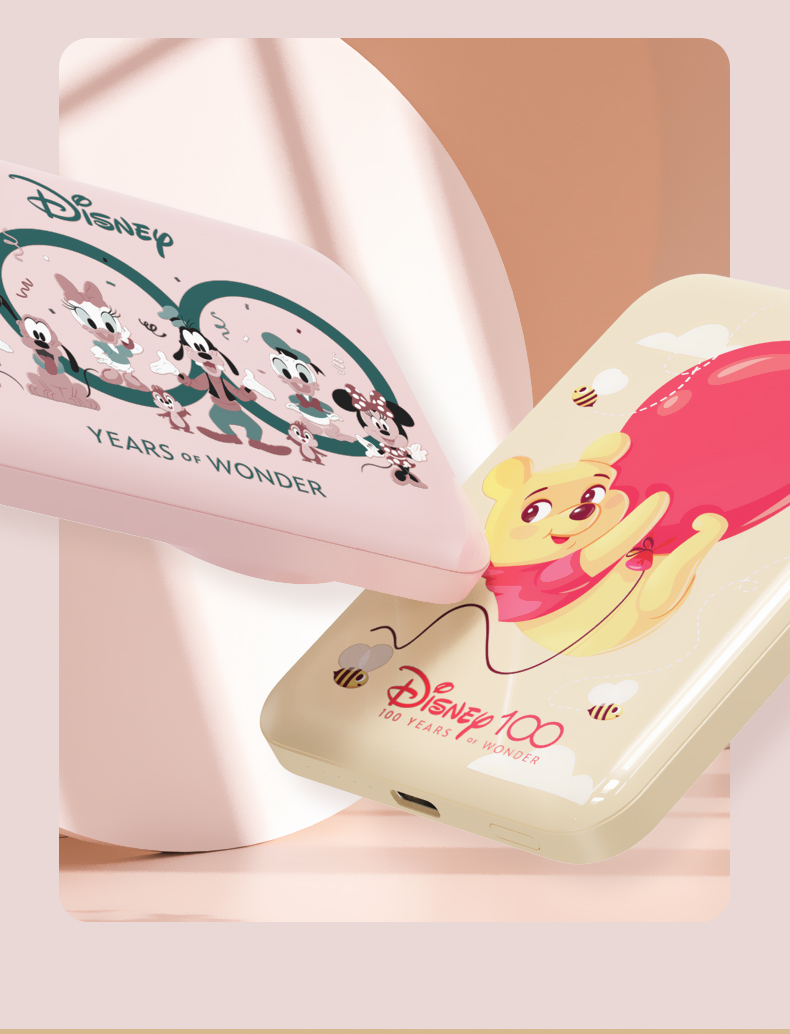 Disney QS-C02 พาวเวอร์แบงค์แม่เหล็กไร้สาย 5000mAh พกพาสะดวก | Shopee ...