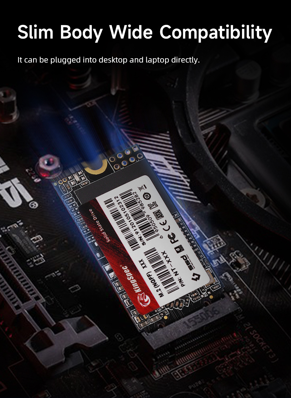 Kingspec ฮาร์ดไดรฟ์ M.2 SSD SATA3 128GB 256GB 512GB HDD 2242 มม. NGFF M2 SATA สําหรับแล็ปท็อป ...